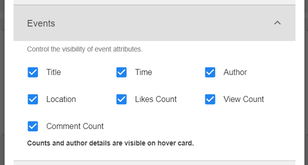 Configuring Calendar tile-specific settings | Jive Documentation